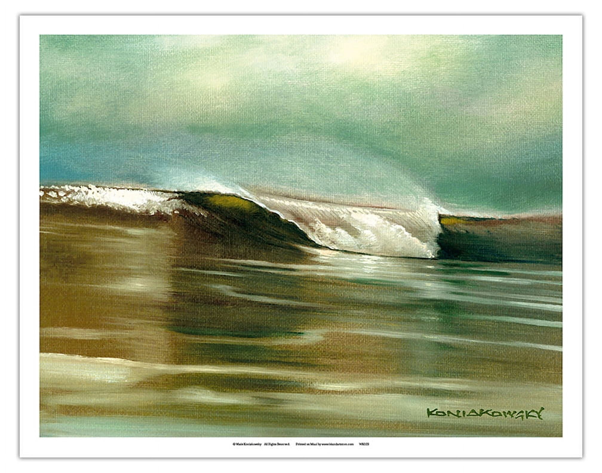 Crisp Shorebreak - Breaking Wave - From an Original Color Painting by ...