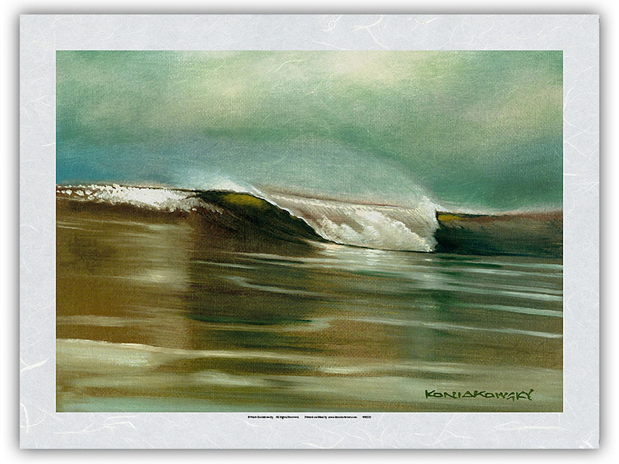 Crisp Shorebreak - Breaking Wave - From an Original Color Painting by ...