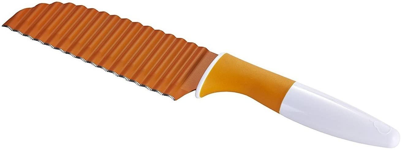 Crisp Stainless Steel Wavy Decorative Cutting Knife with Cover ...