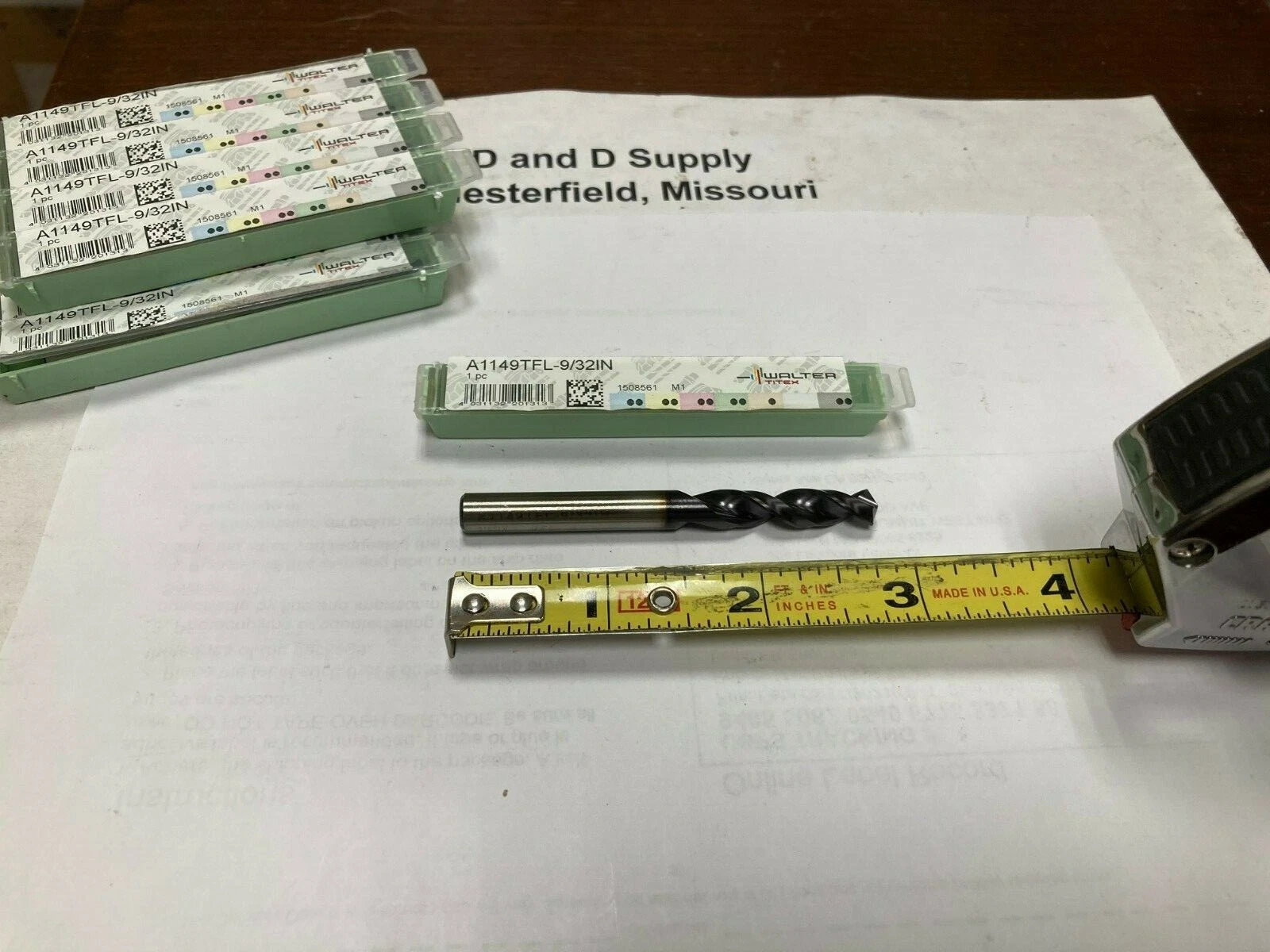 Crisp - Walter-Titex A1149Tfl-9/32In, Cobalt Screw Machine Drill, 9/32", 130Â° Tinal - Walmart.com