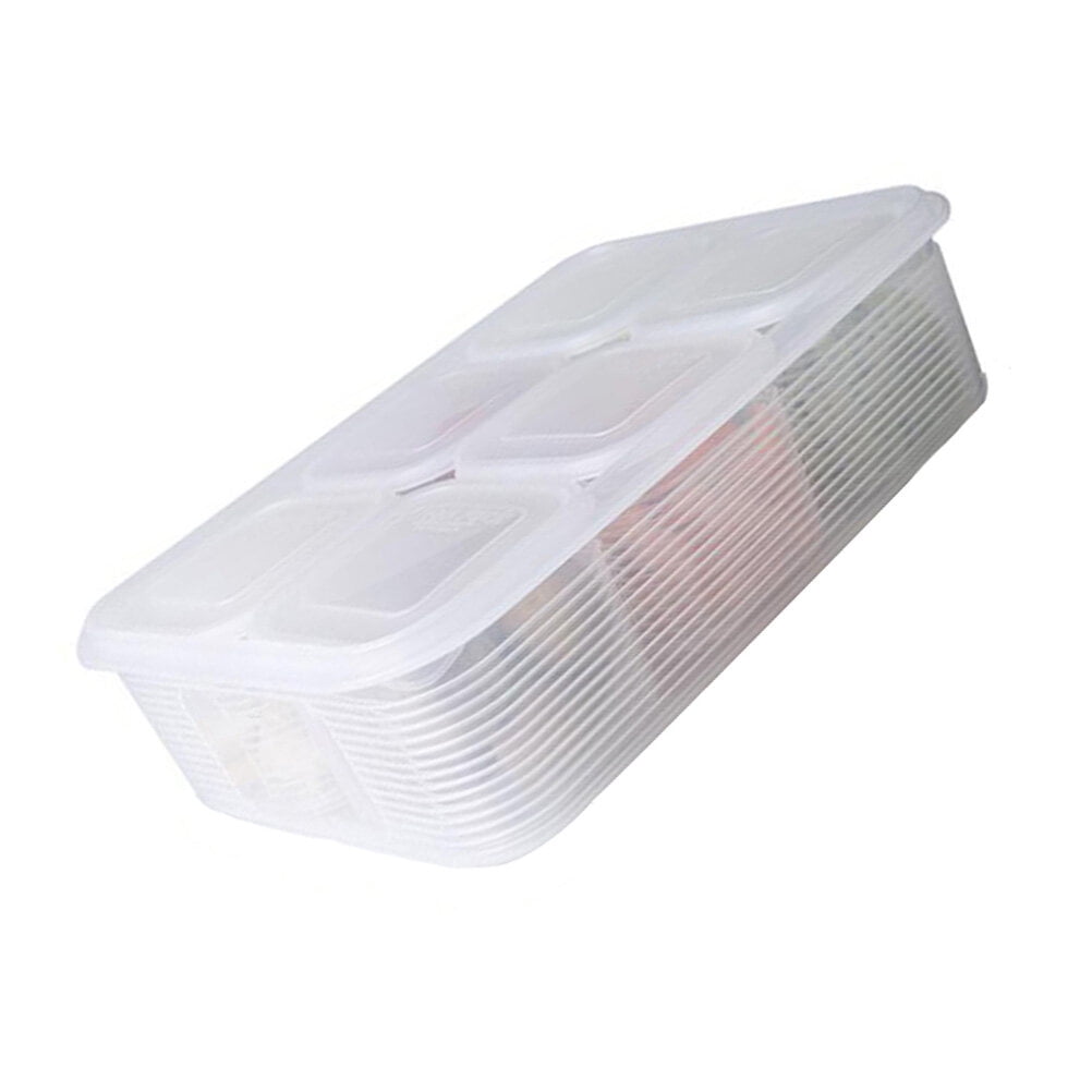 Crisper Plastic Storage Bin Container with Lid Bins Sealing Food Cover ...