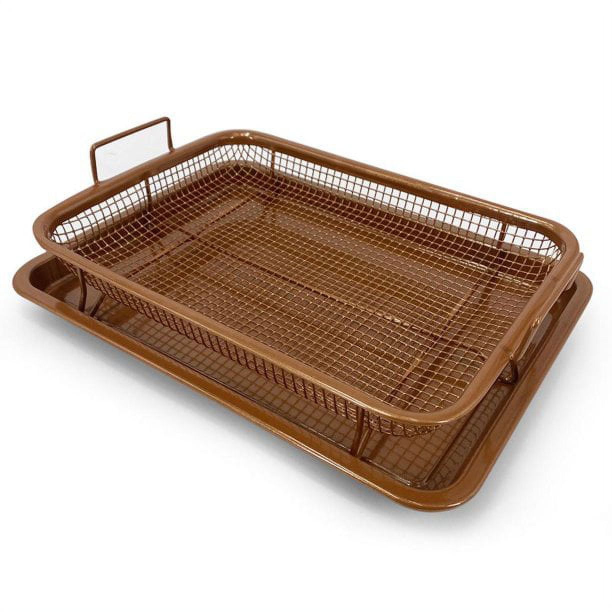 Crisper Tray for Oven | Deluxe Multi-Purpose Crisper Chef Pan Sheet ...