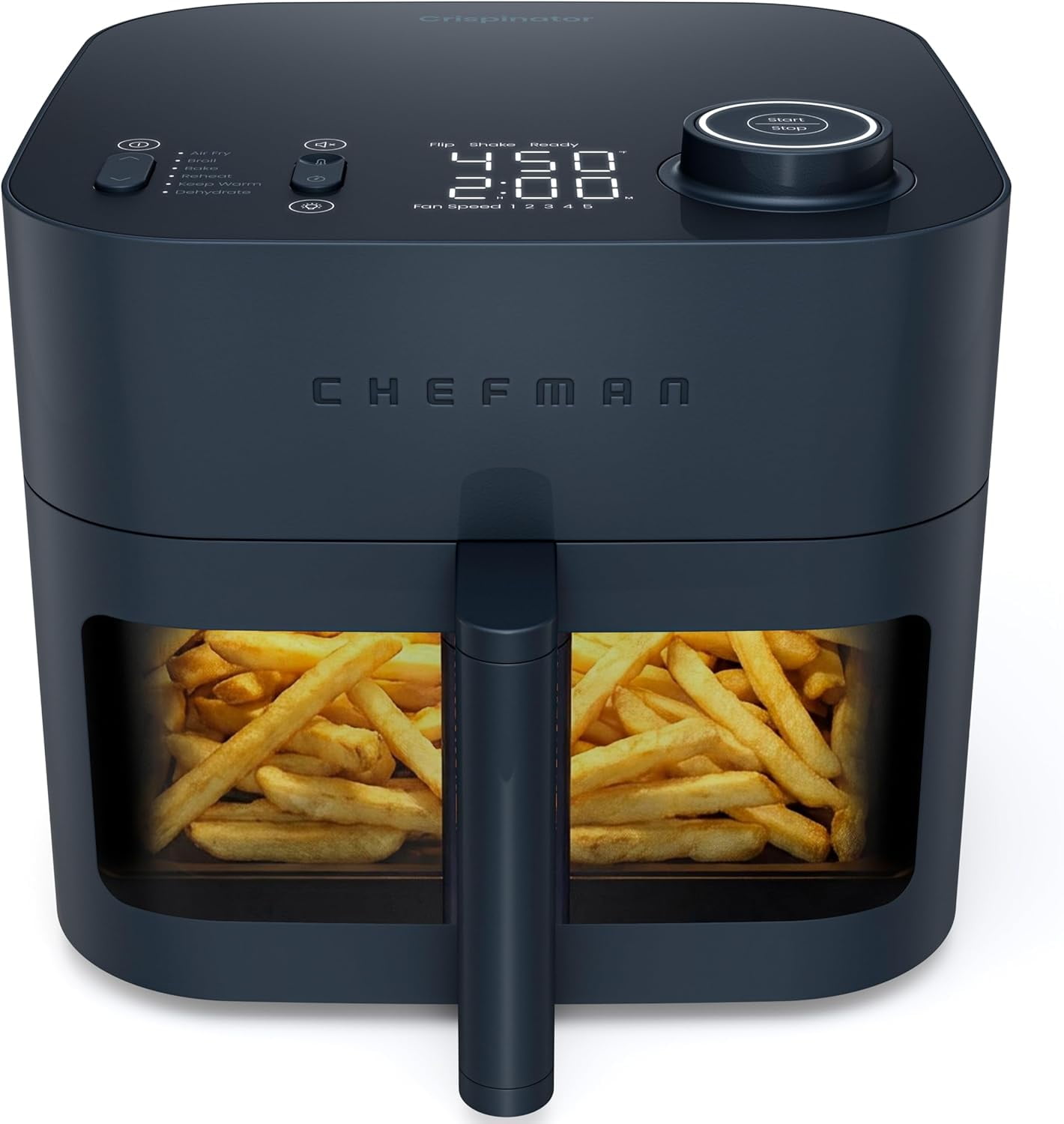 Crispinator Air Fryer 6-in-1 with 8 Qt capacity, 450°F Max Temp with ...