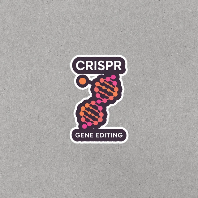 Crispr Gene Editing Sticker - Science Biology Dna Helix Decalphone ...