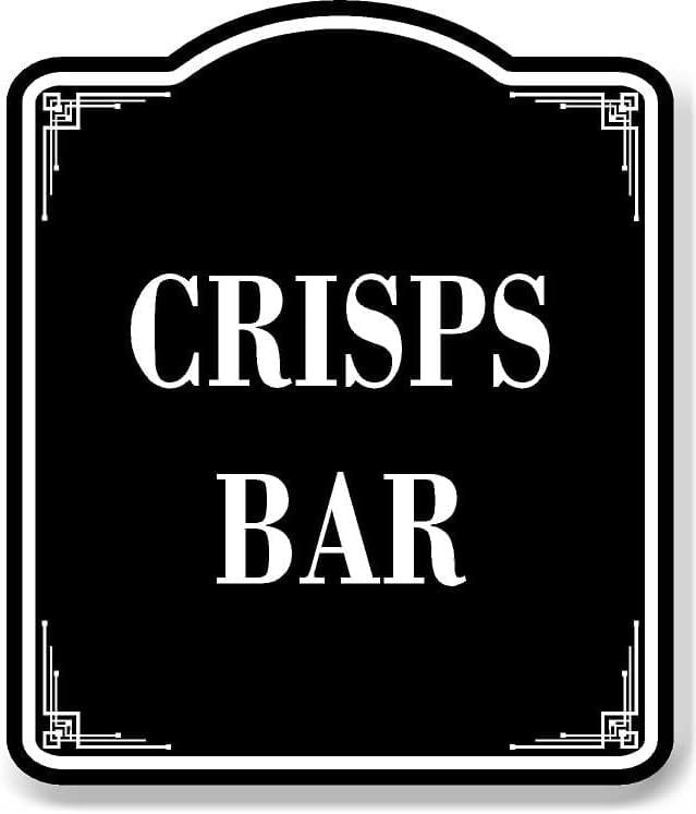 Crisps Bar BLACK Aluminum Composite Sign, 8.5"x10" - Walmart.com
