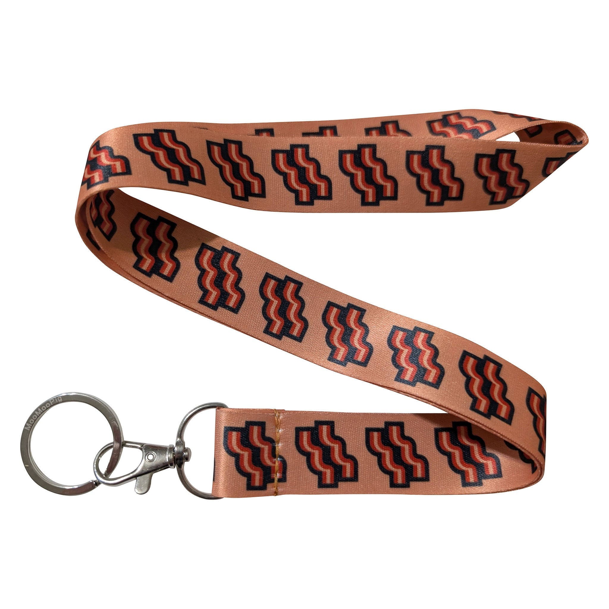 Crispy Bacon Strips Tan Keychain Lanyard - Walmart.com