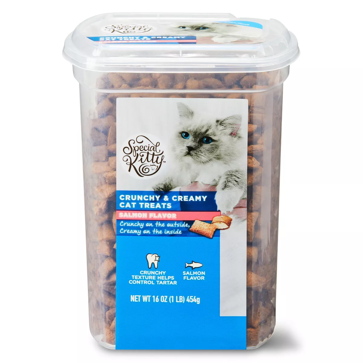 Crispy Butter Cat Treats, Salmon Flavor, 16 oz - Walmart.com