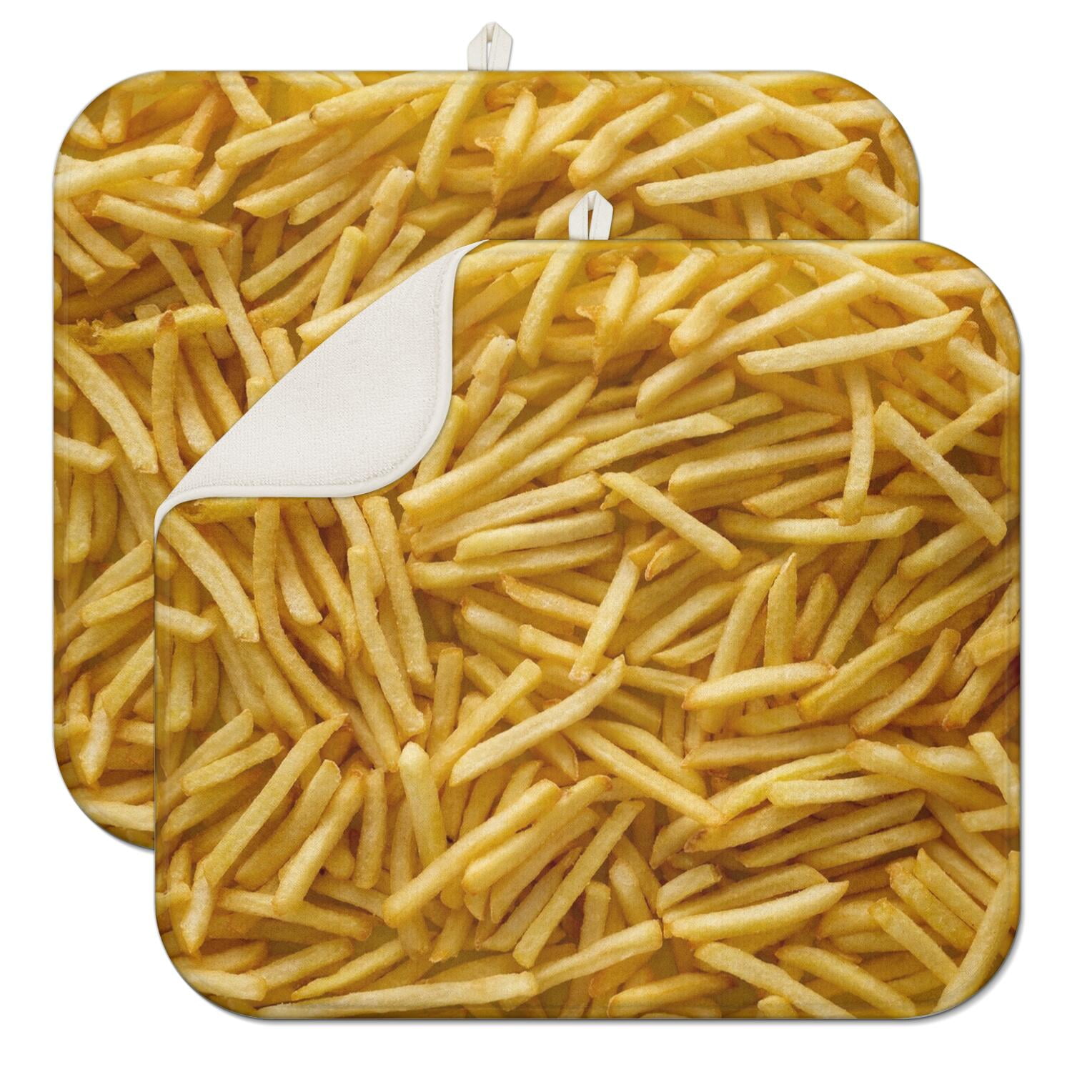 Crispy French Fries Coffee Mat – Ultra Absorbent Microfiber Spill Mat ...
