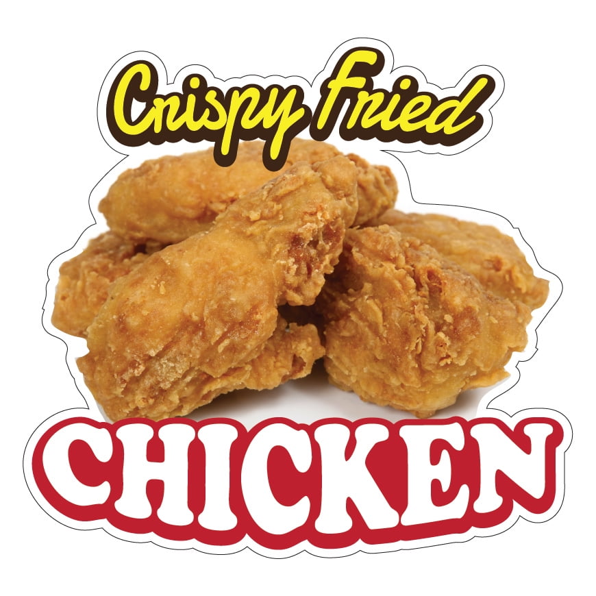 Crispy Fried Chicken 16" Decal Concession Stand Food Truck Sticker ...