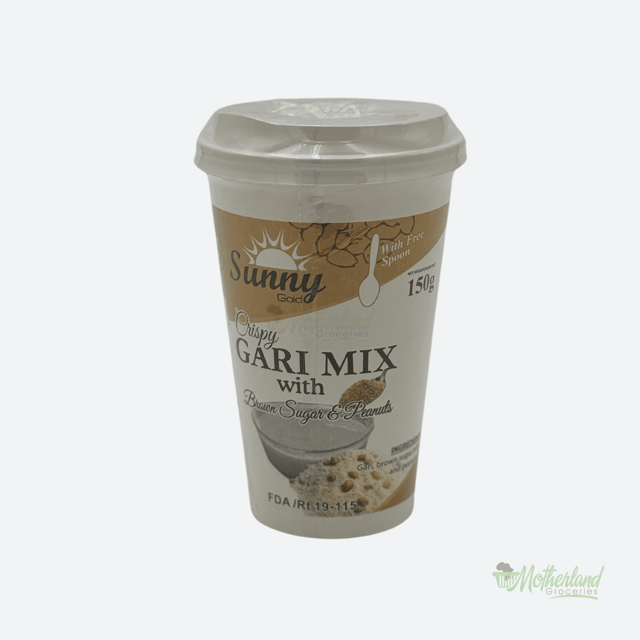 Crispy Gari Mix with Brown Sugar & Peanuts 150g - Walmart.com