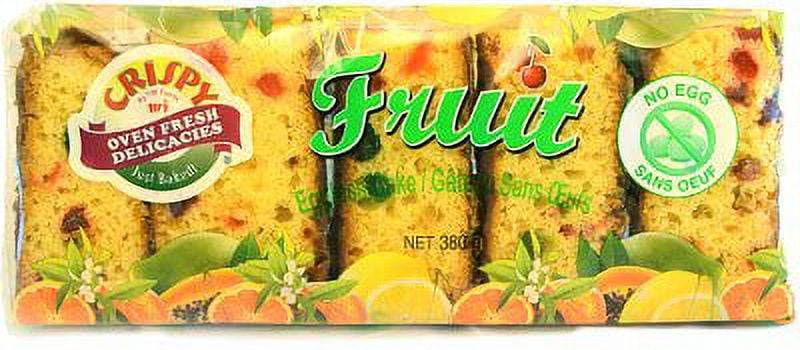 Crispy Oven Fresh Delicacies - Eggless Fruit Cake 380 gm pack - Walmart.com