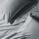 Abripedic Crispy Soft 100% Cotton Percale Sheets, Deep Pocket Split ...