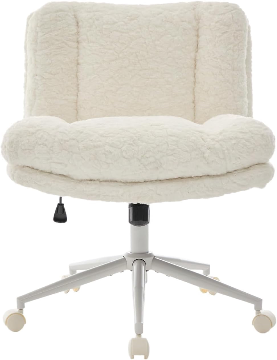 Criss Chair with Wheels, Wide Legged Office Chair with 2 Layer Cushions ...