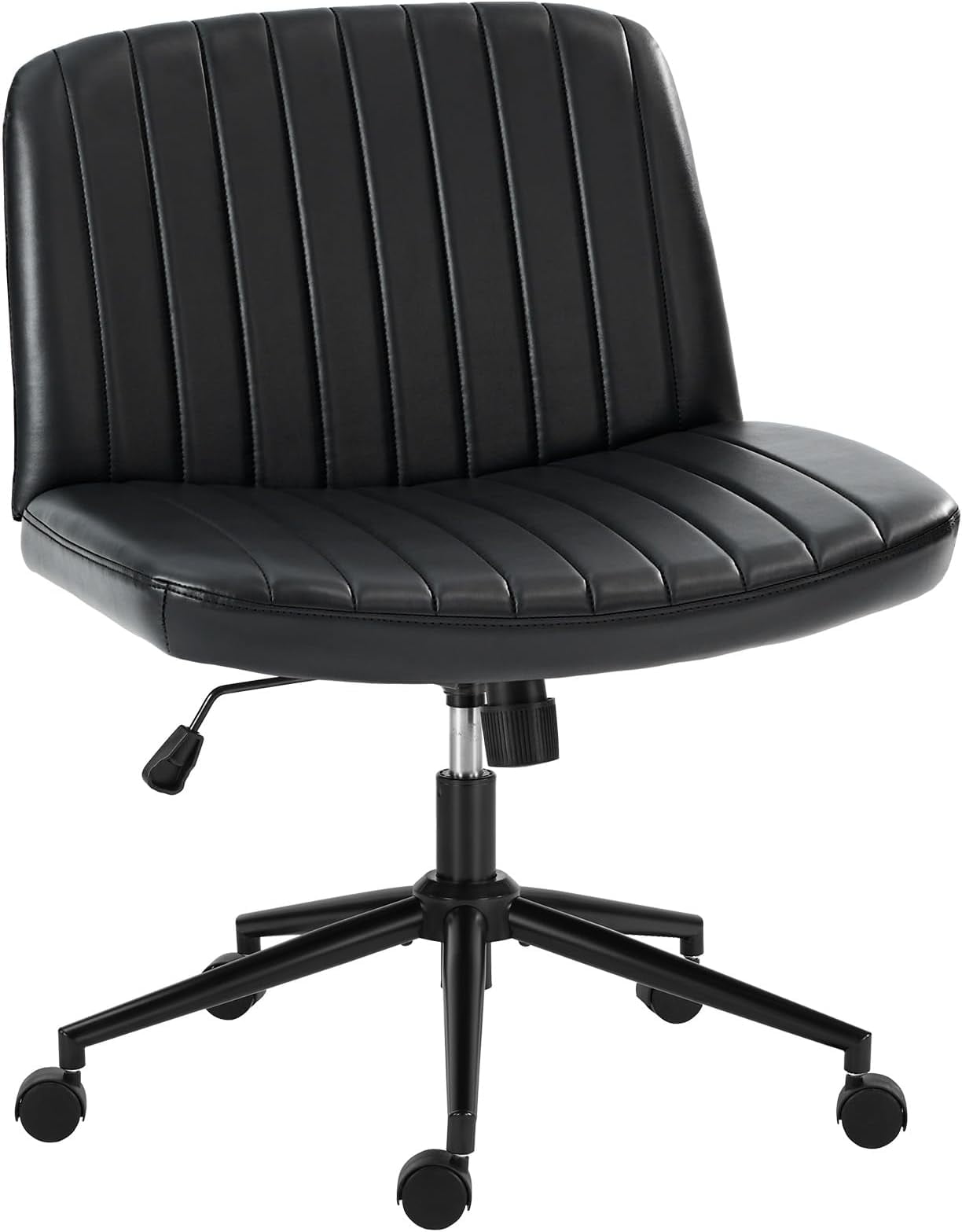 Criss Chair with Wheels Wide Legged Office Desk Vanity Chair Comfy ...