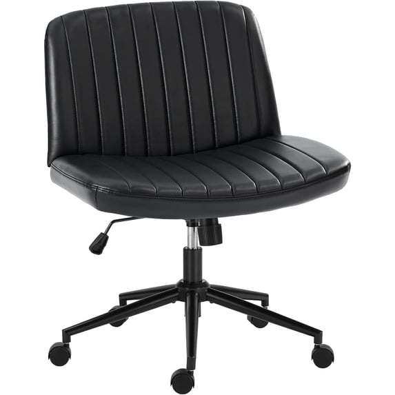 Criss Chair with Wheels Wide Legged Office Desk Vanity Chair Comfy ...