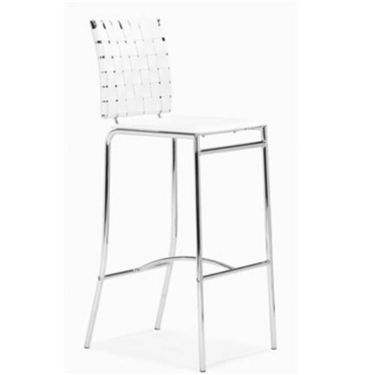 Criss Cross Bar Chair - White Set of 2 - Walmart.com