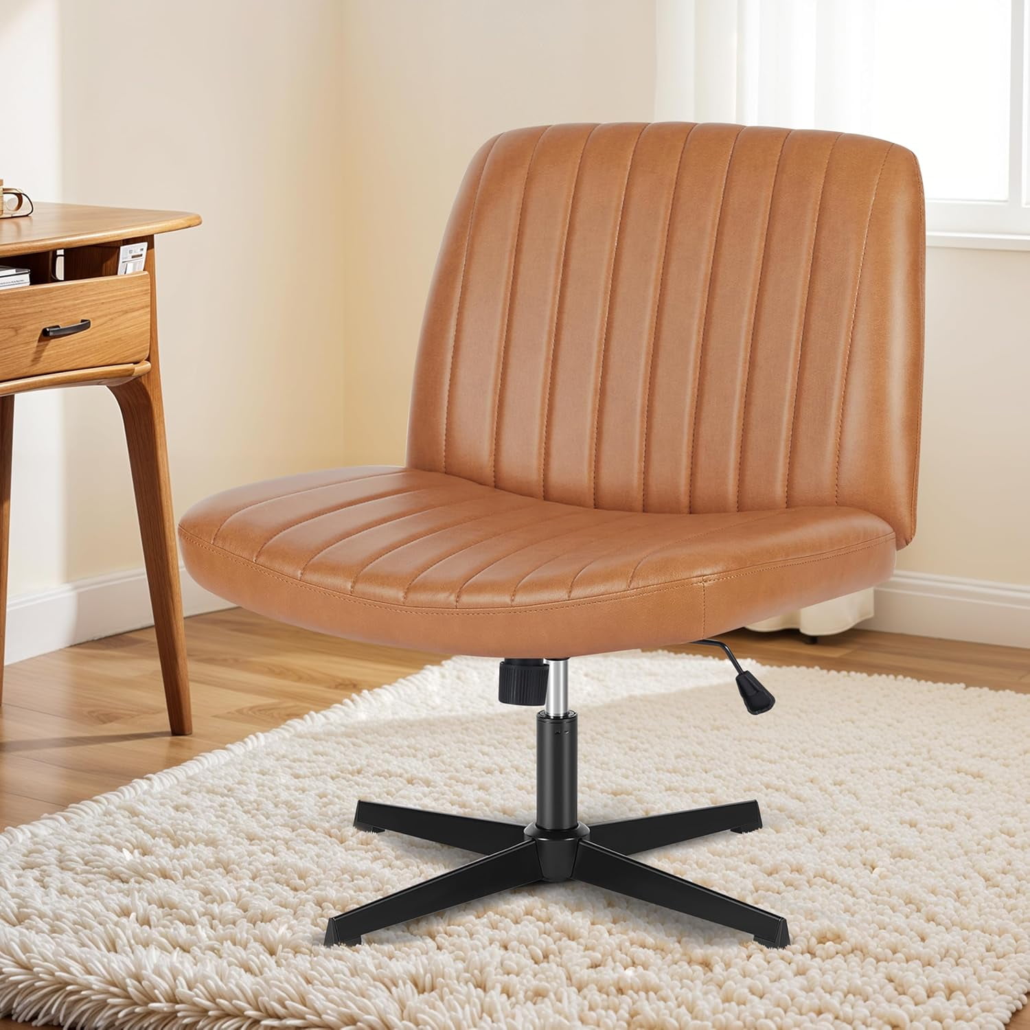 Criss Cross Chair, Armless Cross Legged Office Desk Chair Without ...