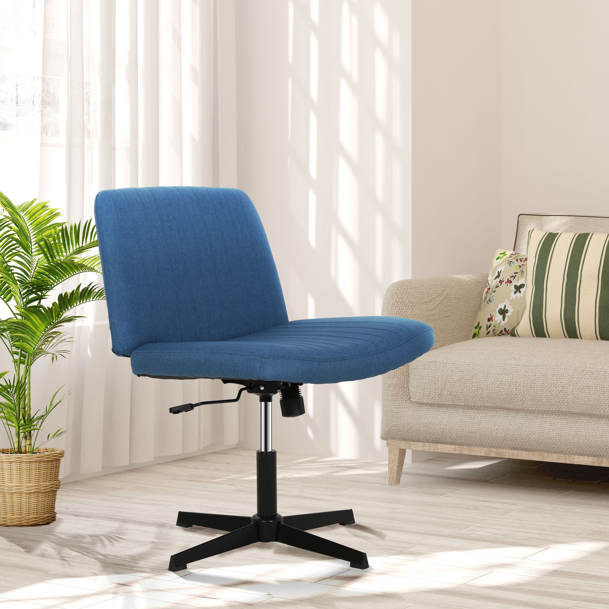 Criss Cross Chair, Armless Cross Legged Office Chair, Adjustable Height ...