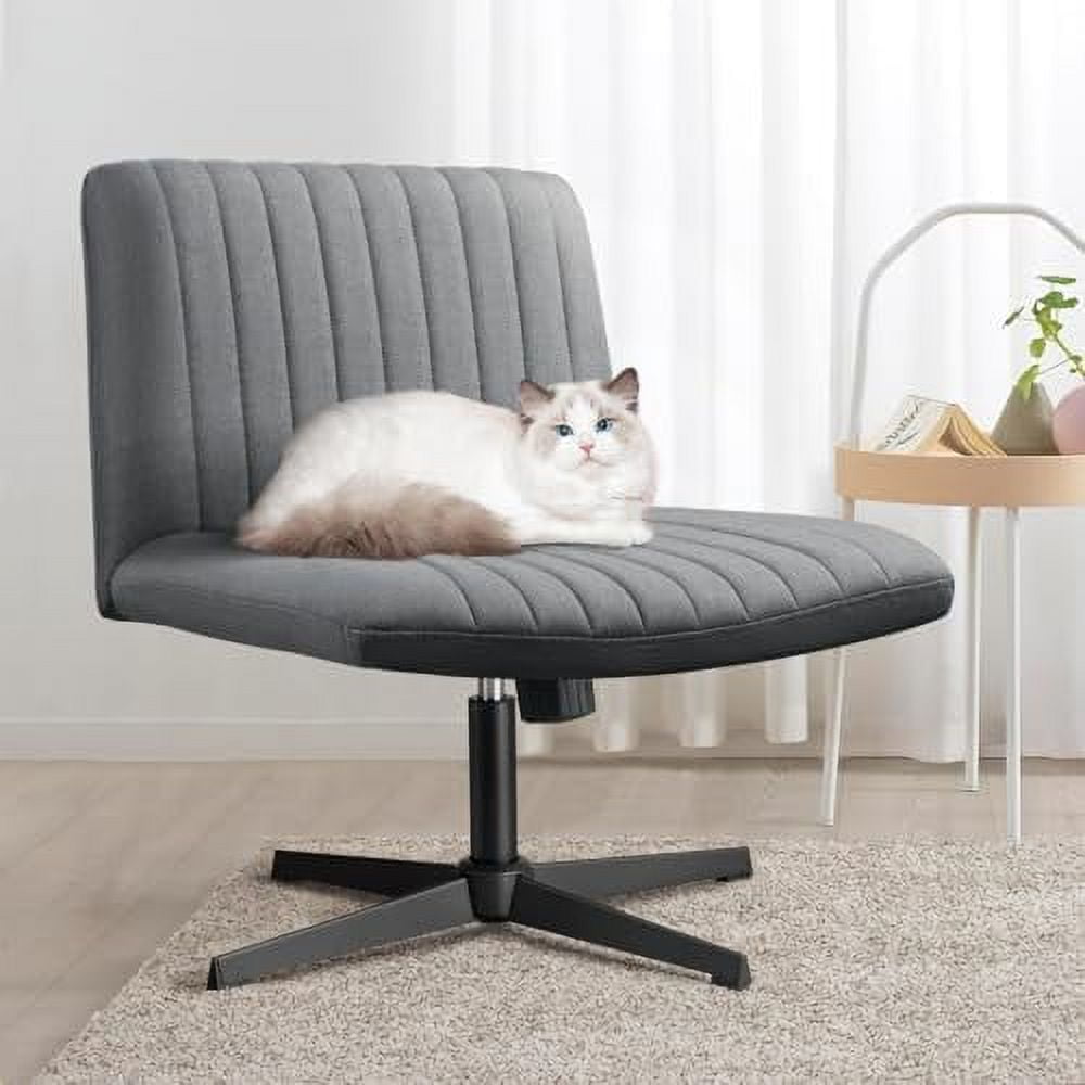 Criss Cross Chair with Wheels Armless Cross Legged Office Desk Chair ...