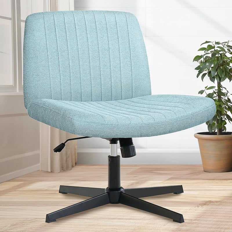 Criss Cross Chair Wheels Wide Cross Legged Office Desk Vanity Chair ...