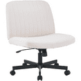Criss Cross Chair with Wheels Wide Seat Cross Legged Office Chair ...