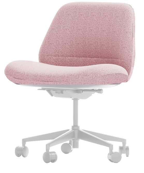 Criss Cross Chair with Wheels, Adjustable Height Armless Office Chair ...