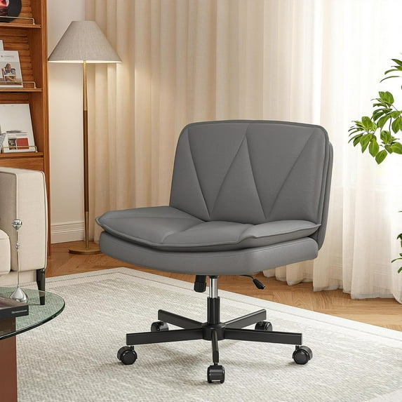 Criss Cross Chair with Wheels,Cross Legged Office Chair with 2 Layer ...