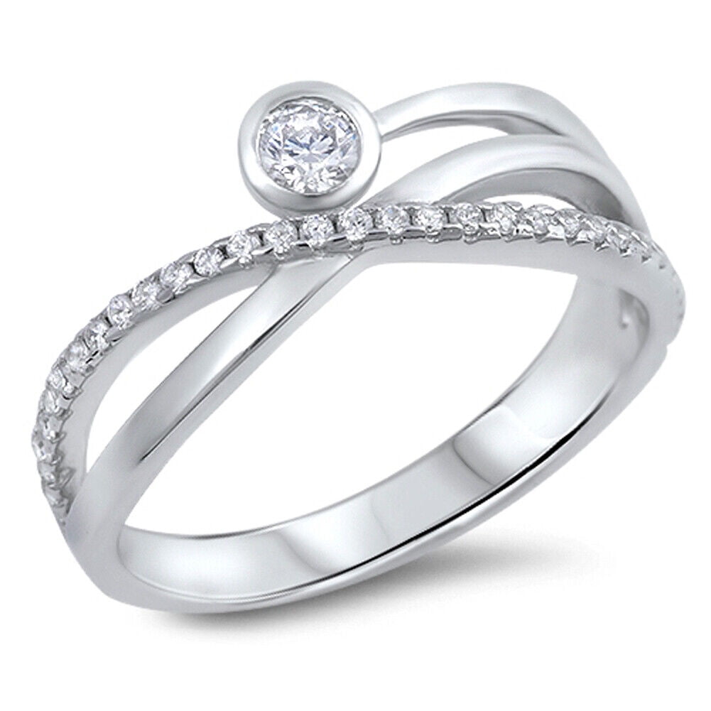 Criss Cross Infinity Knot Engagement Ring For Women's Gift 1.8 Ct ...