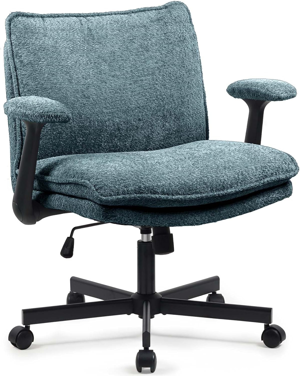 Criss Cross Legged Office Chair with Wheels and Flip-Up Arms ...