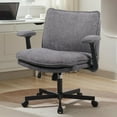 Criss Cross Legged Office Chair with Wheels and Flip-Up Arms ...