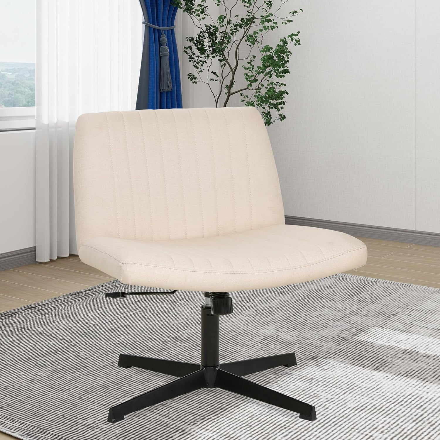 Criss Cross Office Chair - Wide Seat, Armless, Height Adjustable ...