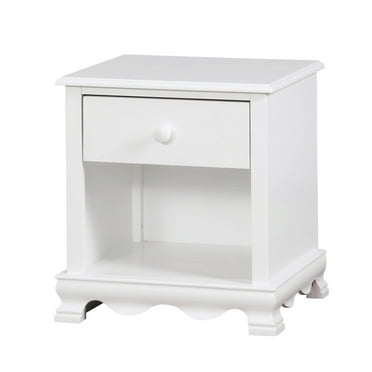 Furniture of America Daiton 2-Shelf Race Car Metal Pink Kids Nightstand ...