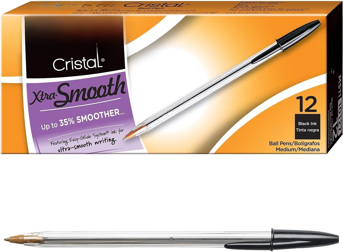 Cristal Xtra Bold Ballpoint Pens, Bold Point (1.6mm) For Vivid And ...