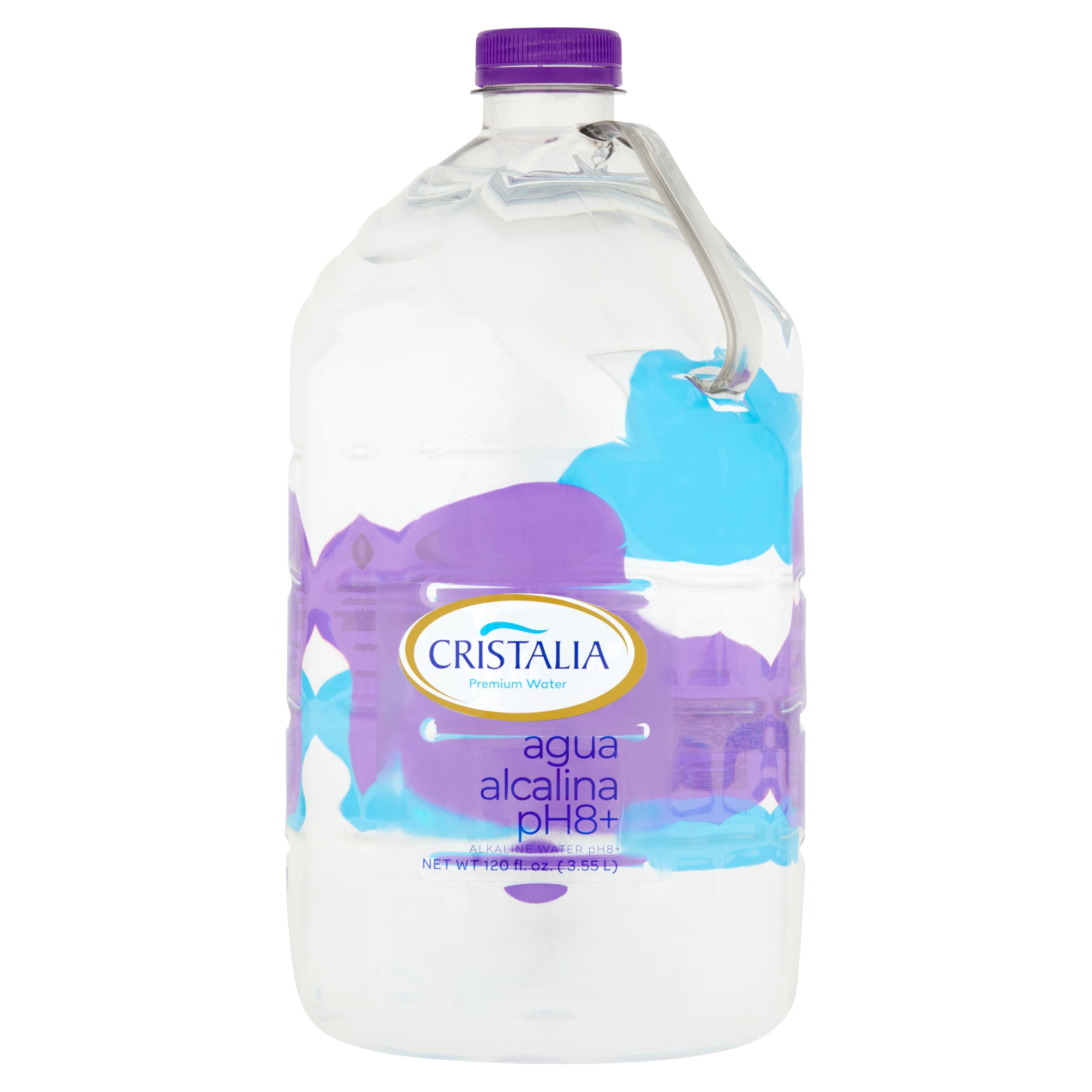 Cristalia Alkaline Water 120 fl. oz (3.55 L) Eco-Friendly Plastic Jug ...