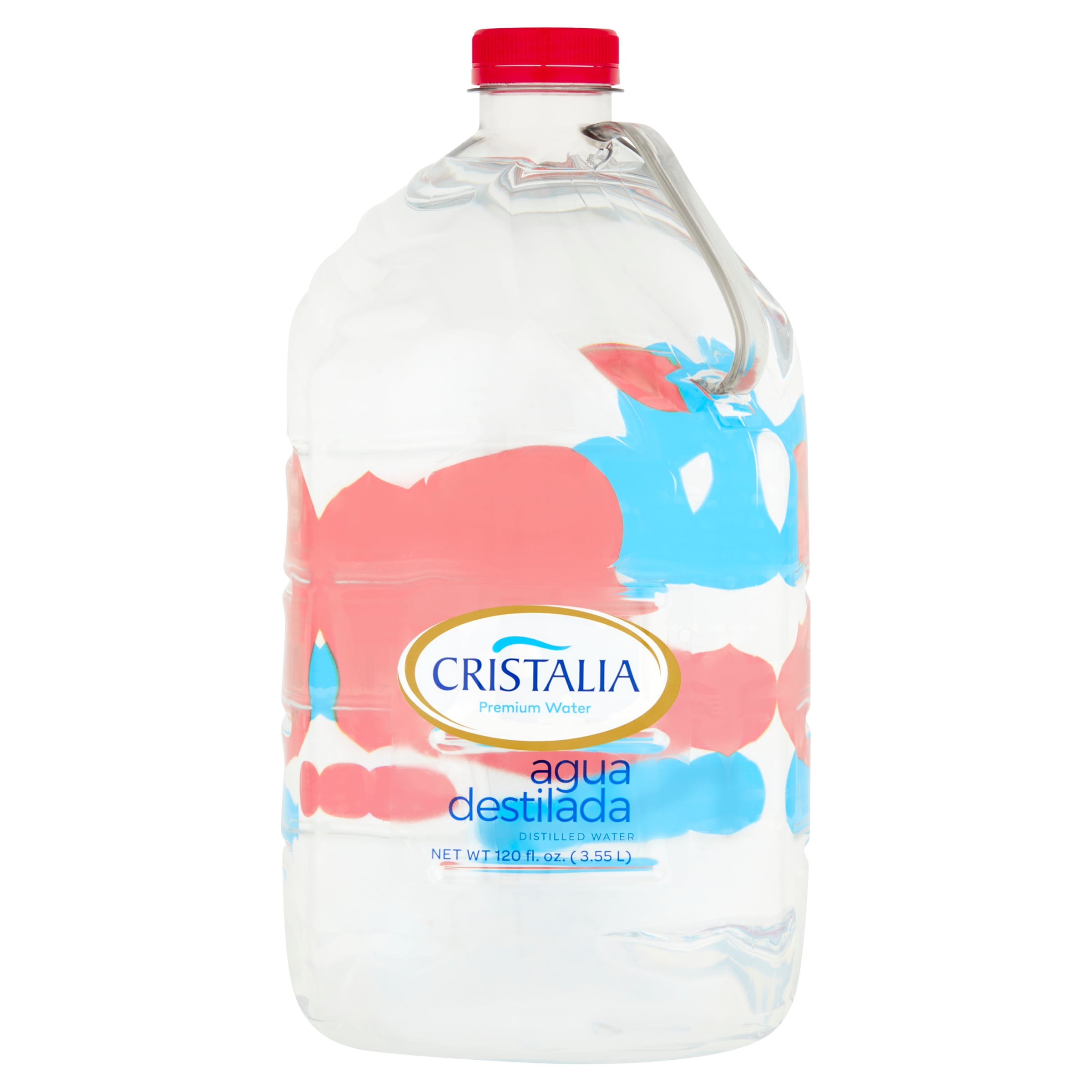 Cristalia, Distilled Water, Net Wt. 120 fl. oz. (3.55 L), Plastic ...