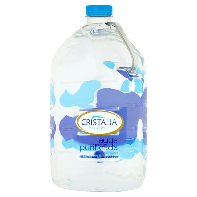 Cristalia, Purified Water, Net Wt. 120 fl. oz. (3.55 l), Plastic Gallon ...