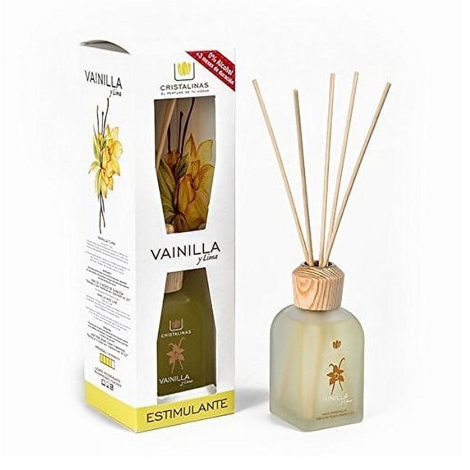 Cristalinas Reed Diffusers Scented Air Freshener, 100 ML, Vanilla ...