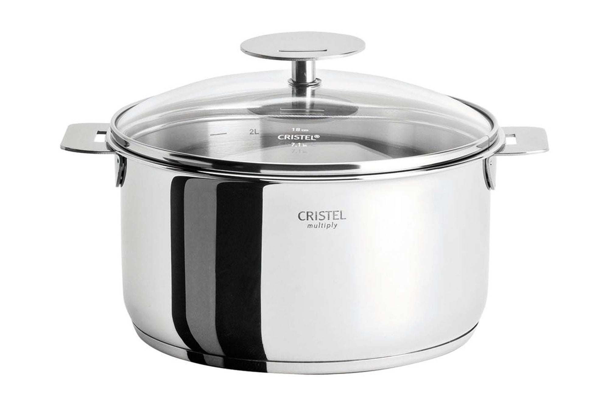 Cristel Multiply Stainless Steel Stewpan with Glass Lid and Removable ...