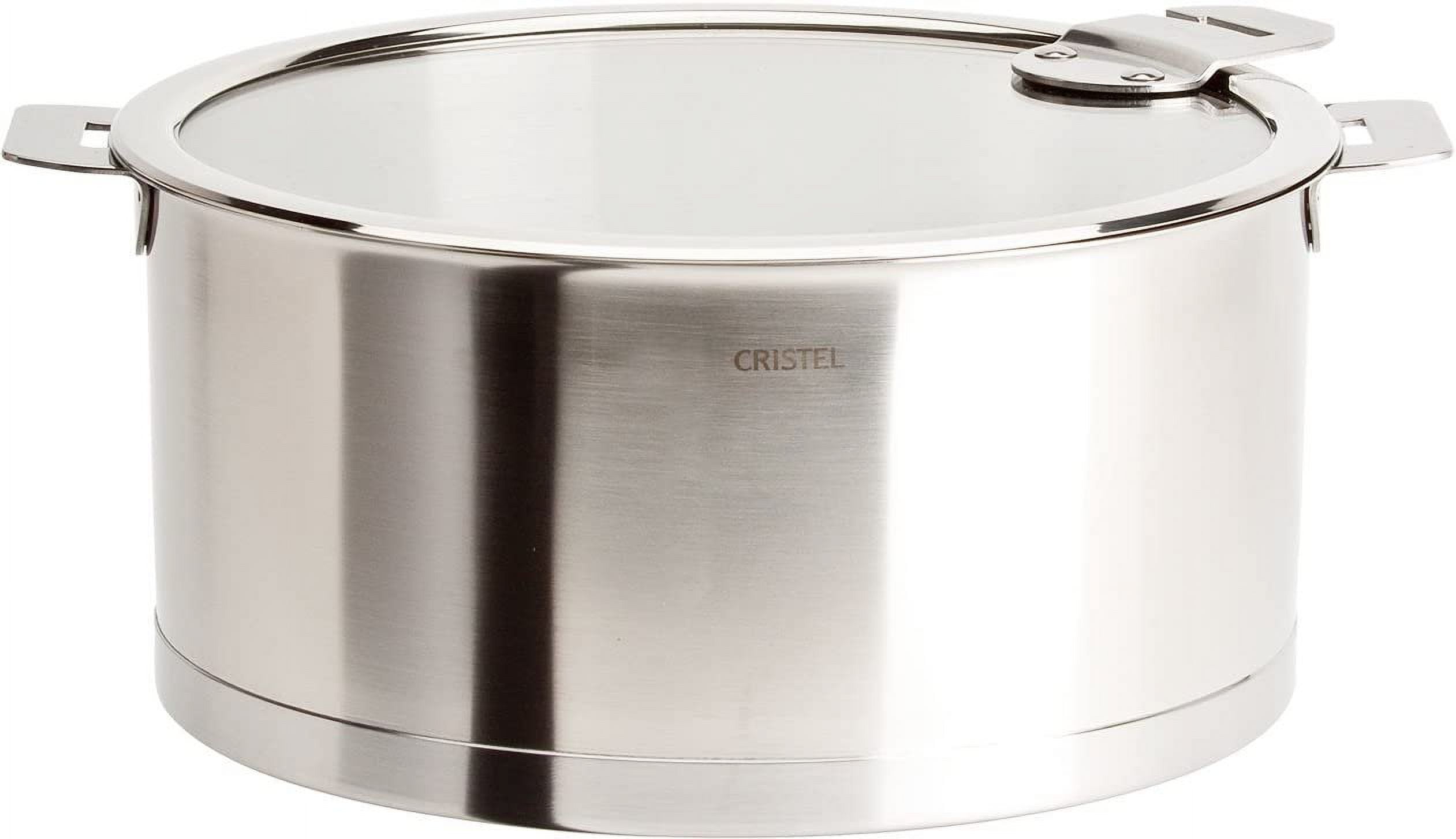 Cristel Strate L Stainless Steel 5.5 Quart Stewpan with Glass Lid - Walmart.com