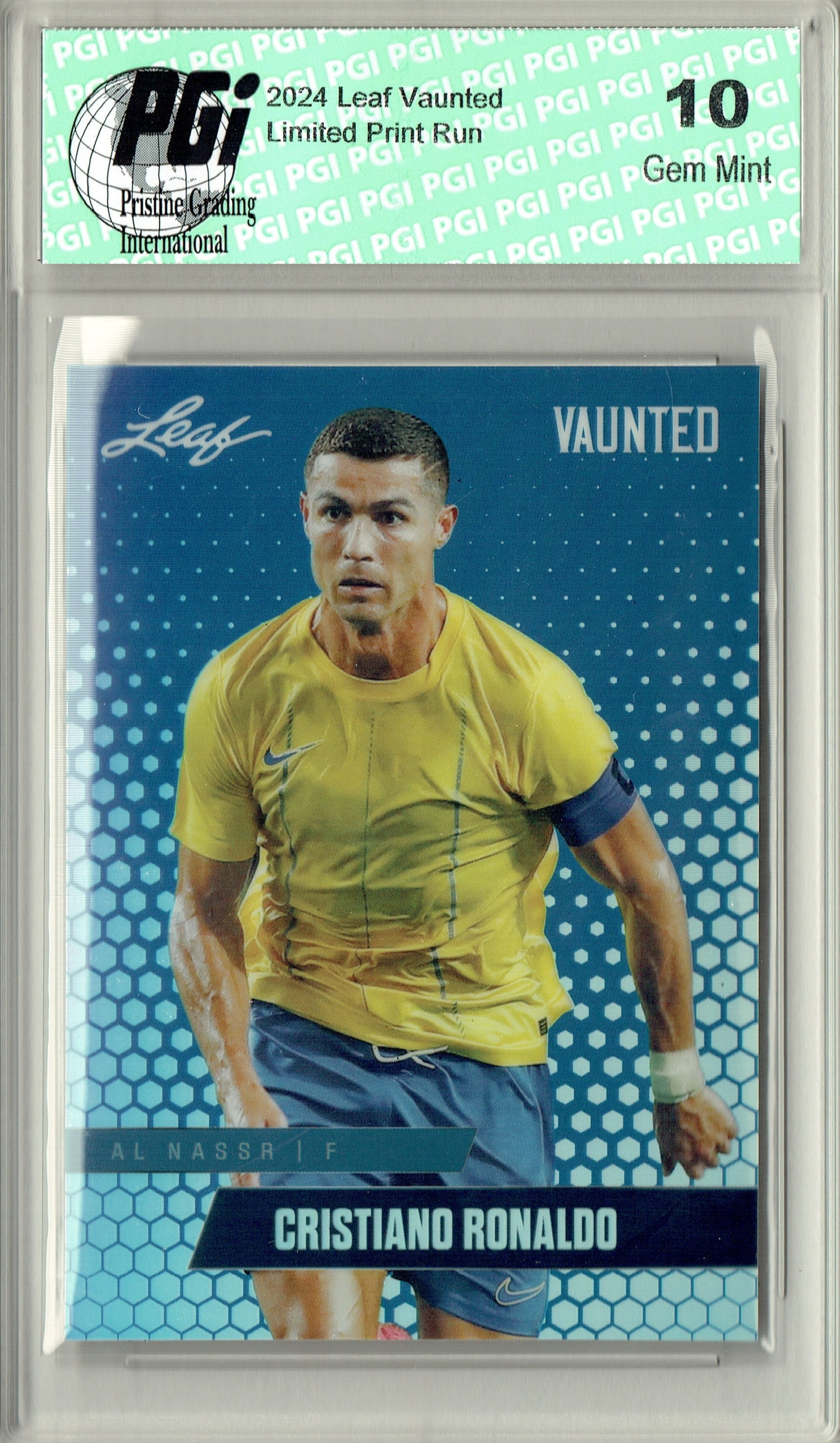 Cristiano Ronaldo 2024 Leaf Vaunted Metal #VM-08 Blue 20 Made Rare ...
