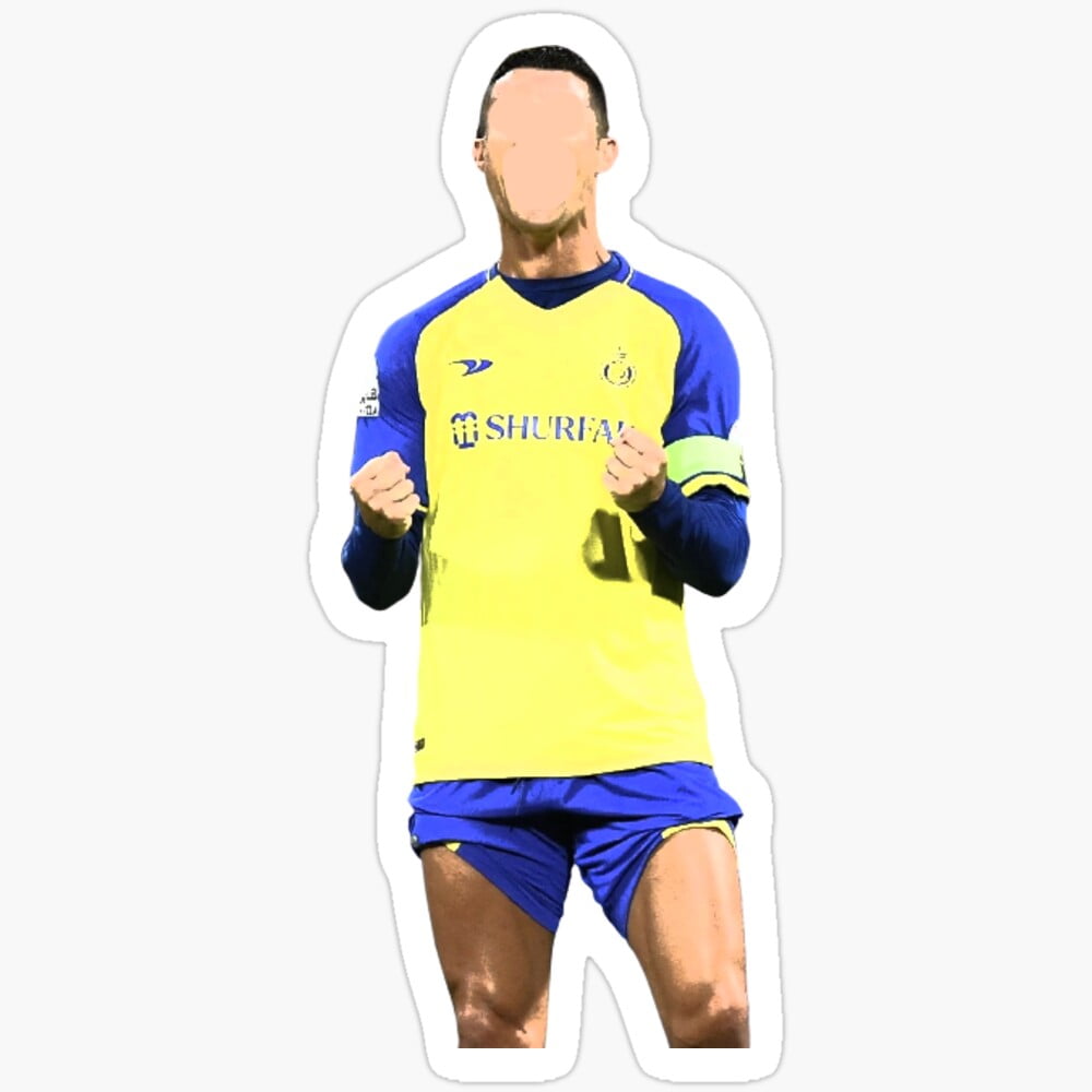 Cristiano Ronaldo Al Nassr Sticker Phone Decal Water Bottle Stickers ...