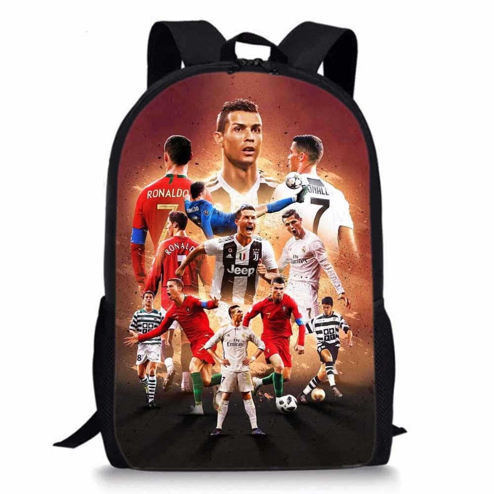 Cristiano_Ronaldo Backpack,CR_7 Lightweight Canvas Bookbag-17 ...