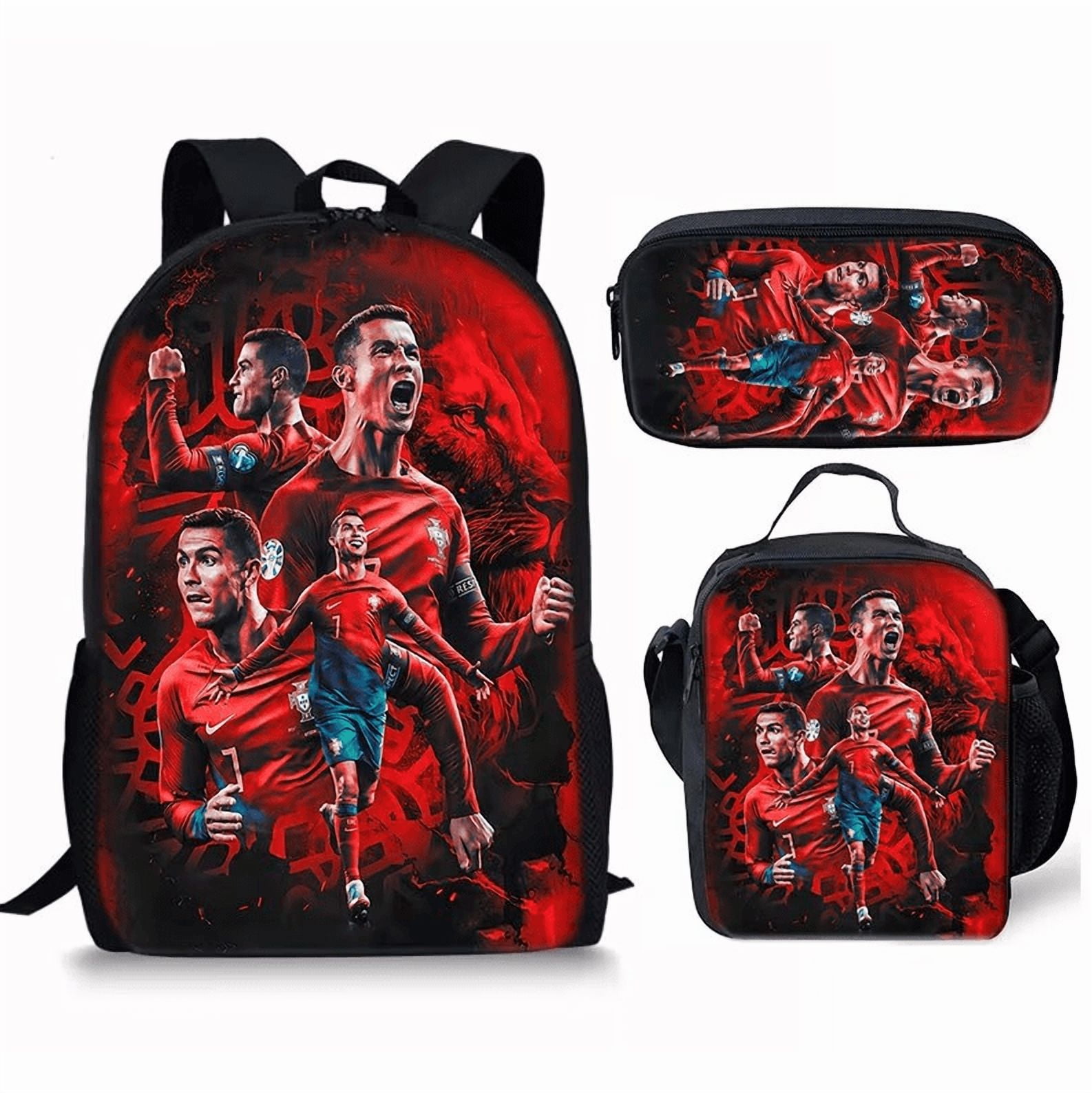Cristiano Ronaldo Backpack Set cr7 Backpack 3 In 1 For Men Women Large ...