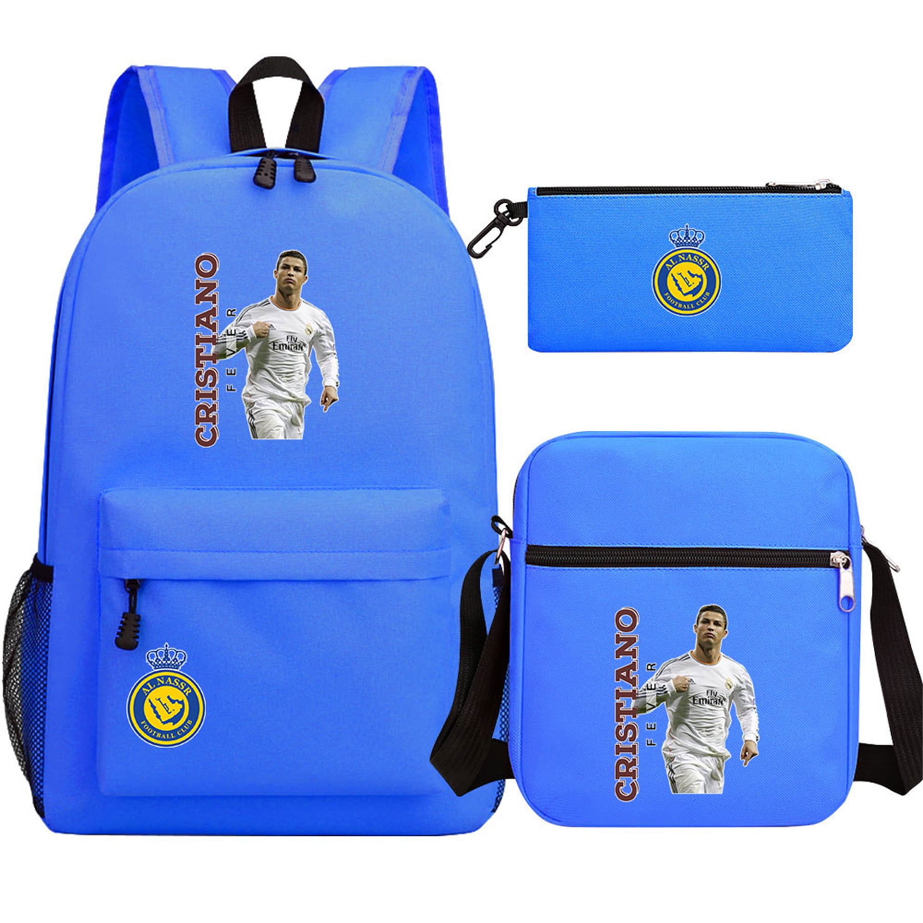 Cristiano Ronaldo Backpack+Shoulder Bag+Small Case Student 3 in 1 ...