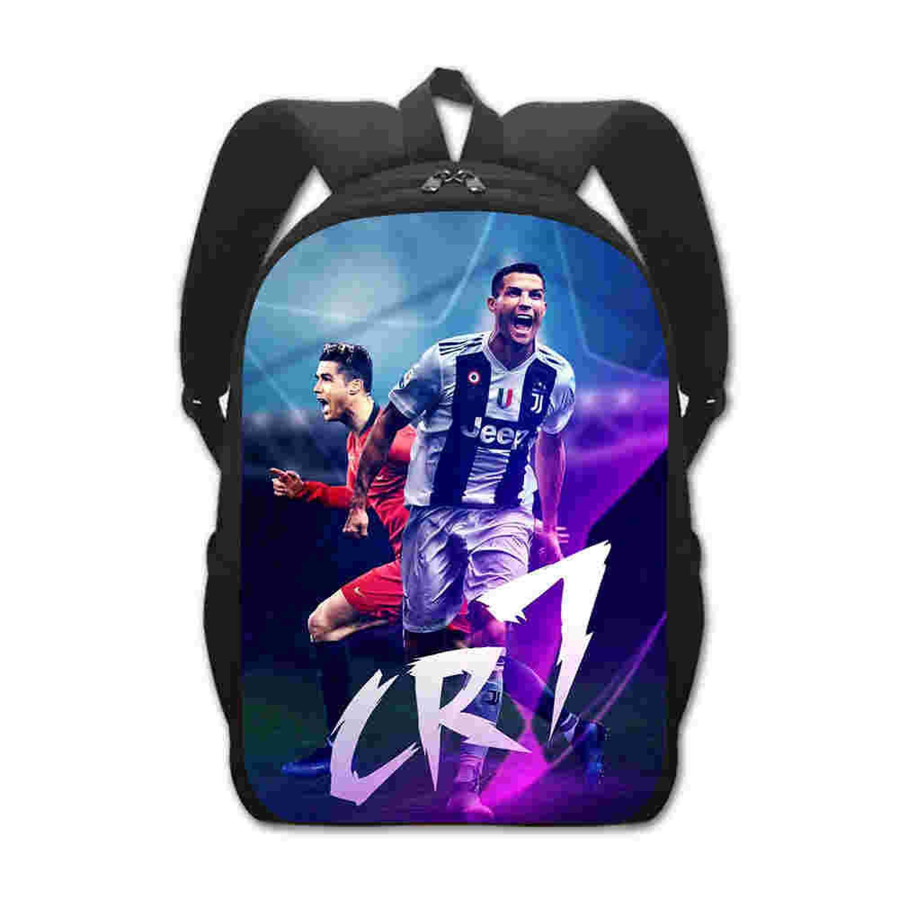 Cristiano Ronaldo Backpack Soccer Star CR7 Casual Daypack Lightweight ...
