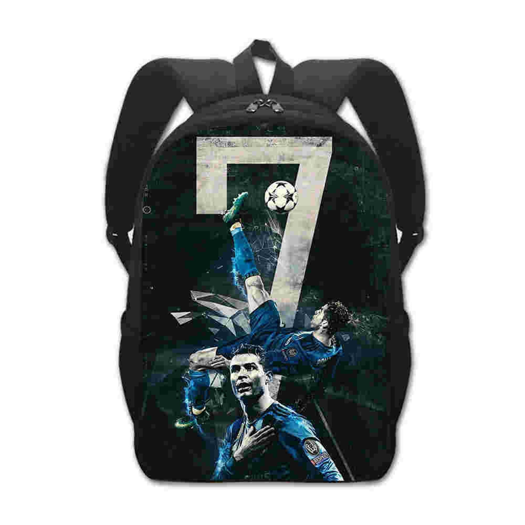 Cristiano Ronaldo Backpack Soccer Star CR7 Casual Daypack Lightweight ...