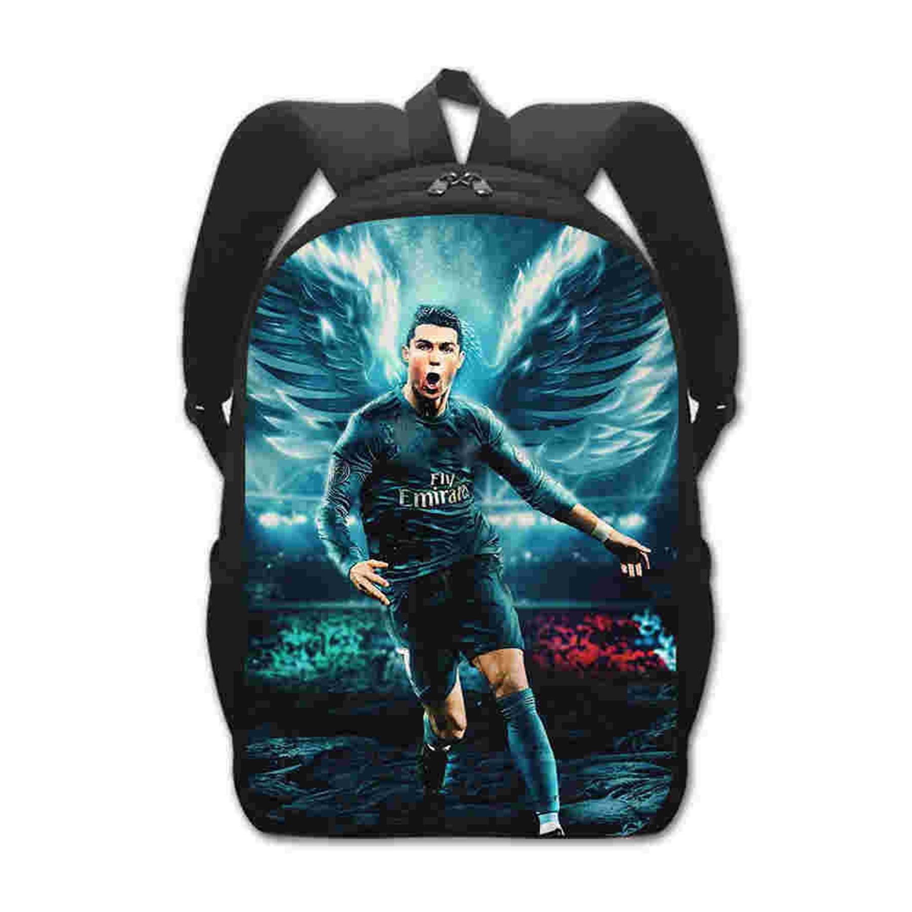 Cristiano Ronaldo Backpack Soccer Star CR7 Casual Daypack Lightweight ...