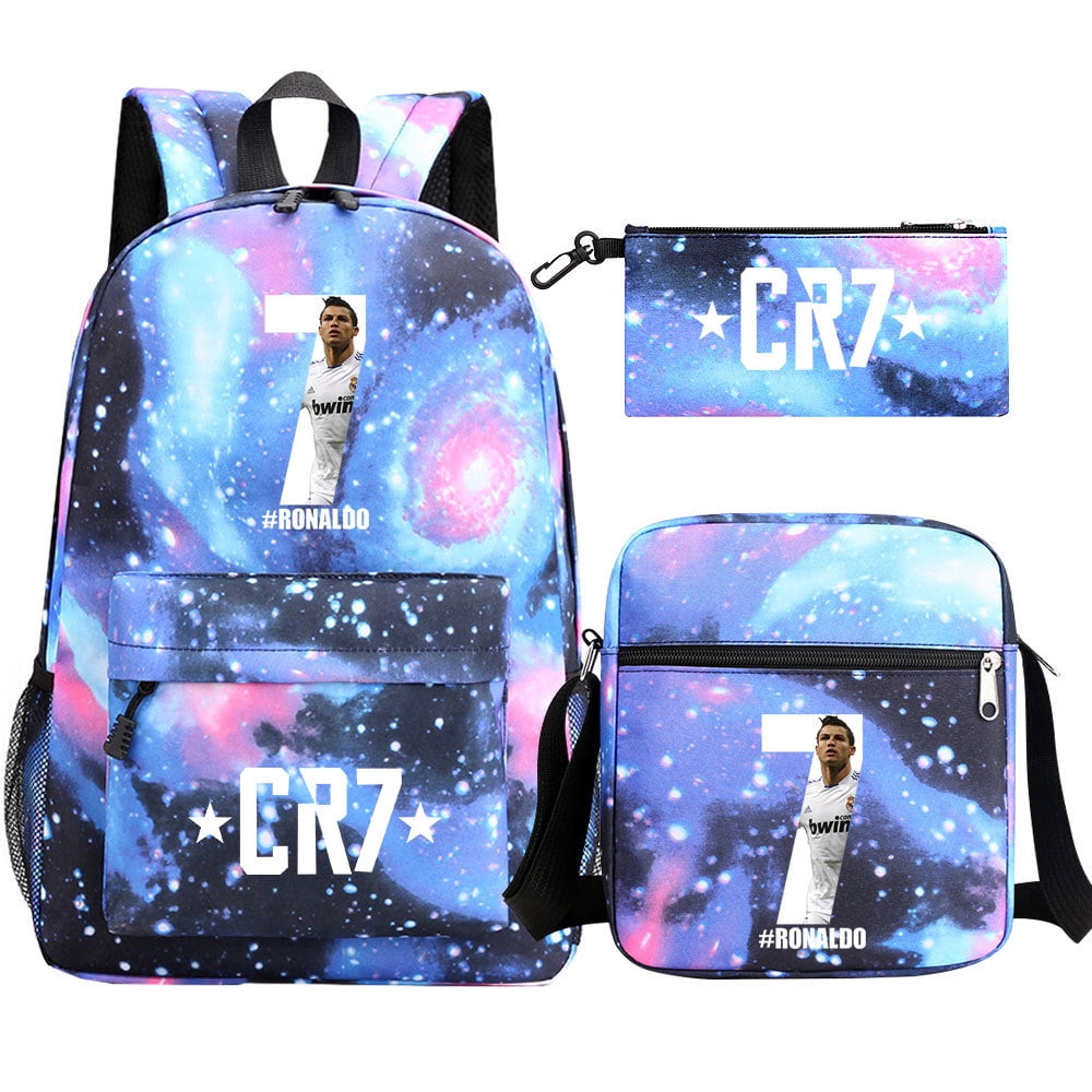 Cristiano Ronaldo Backpack with Front Pocket,CR7 Outdoor Bag 3 in 1 ...