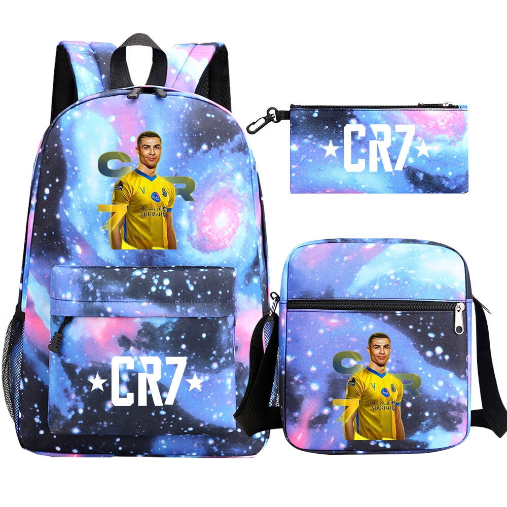 Cristiano Ronaldo Backpack with Front Pocket,CR7 Outdoor Bag 3 in 1 ...