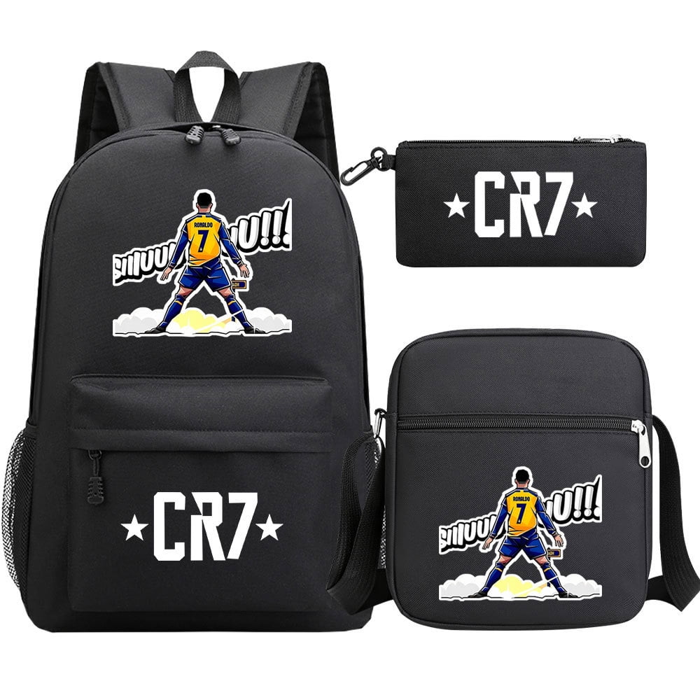 Cristiano Ronaldo Backpack with Front Pocket,CR7 Outdoor Bag 3 in 1 ...